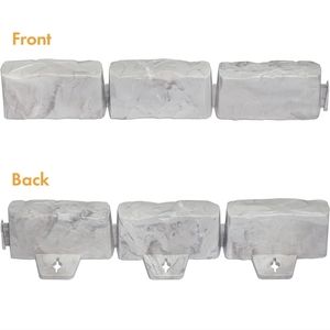 unbranded | Other | Decorative No Dig Gray Stone Look Garden Edging 5 ...